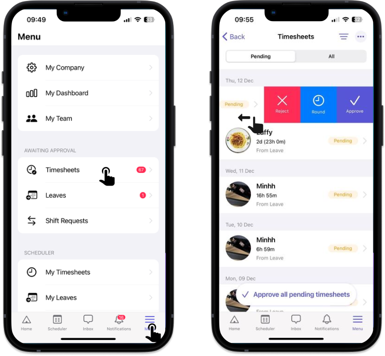 Approve and reject timesheets – Camelo Help Center
