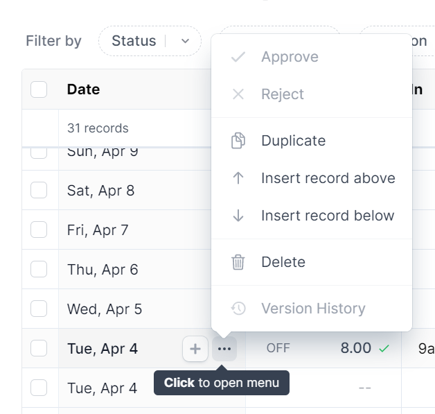 Approve and reject timesheets – Camelo Help Center