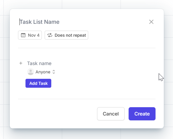Set up Team Task Lists – Camelo Help Center
