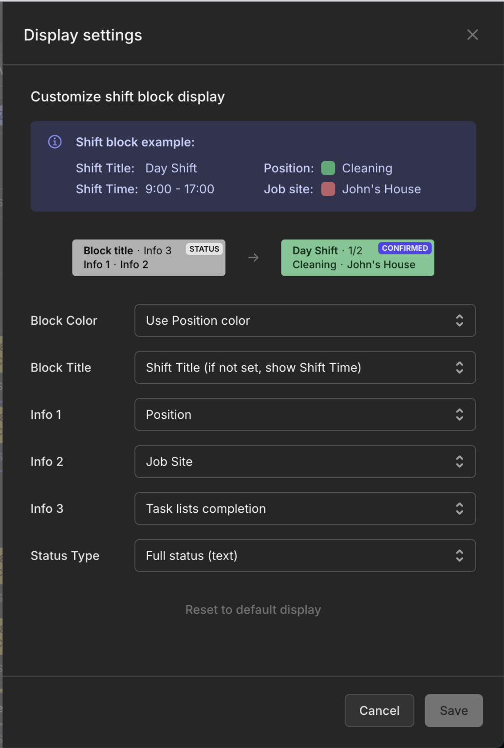 Shift Block Customization, Chat Emojis, & Task List Templates – Camelo ...